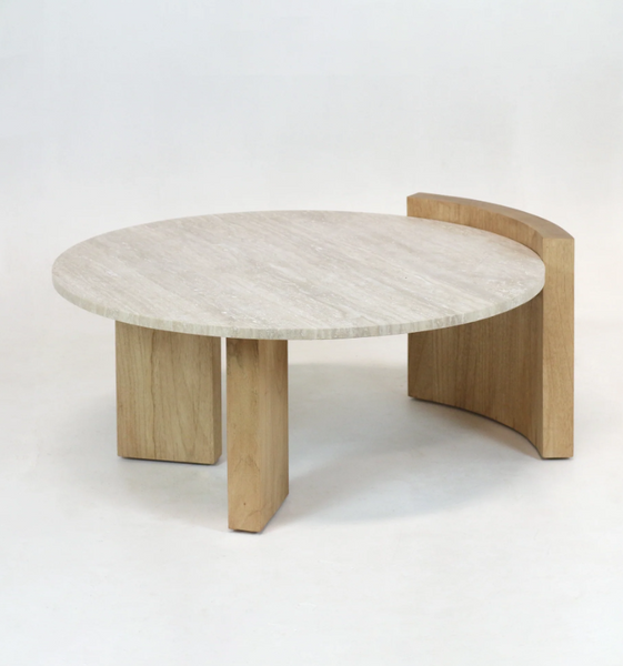 Mellix Granit Mermer & Ahşap Orta Sehpa – Latanwood